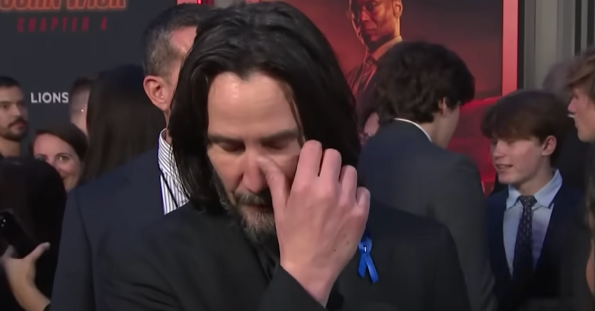 Keanu Reeves Got Emotional On The Red Carpet For John Wick 4 Speaking ...