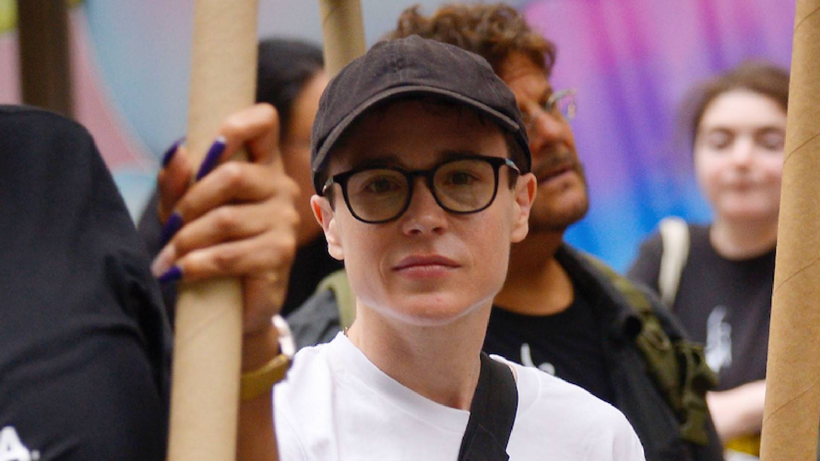 Elliot Page Joins The Picket Line With ‘Drag Race’ Star Peppermint ...