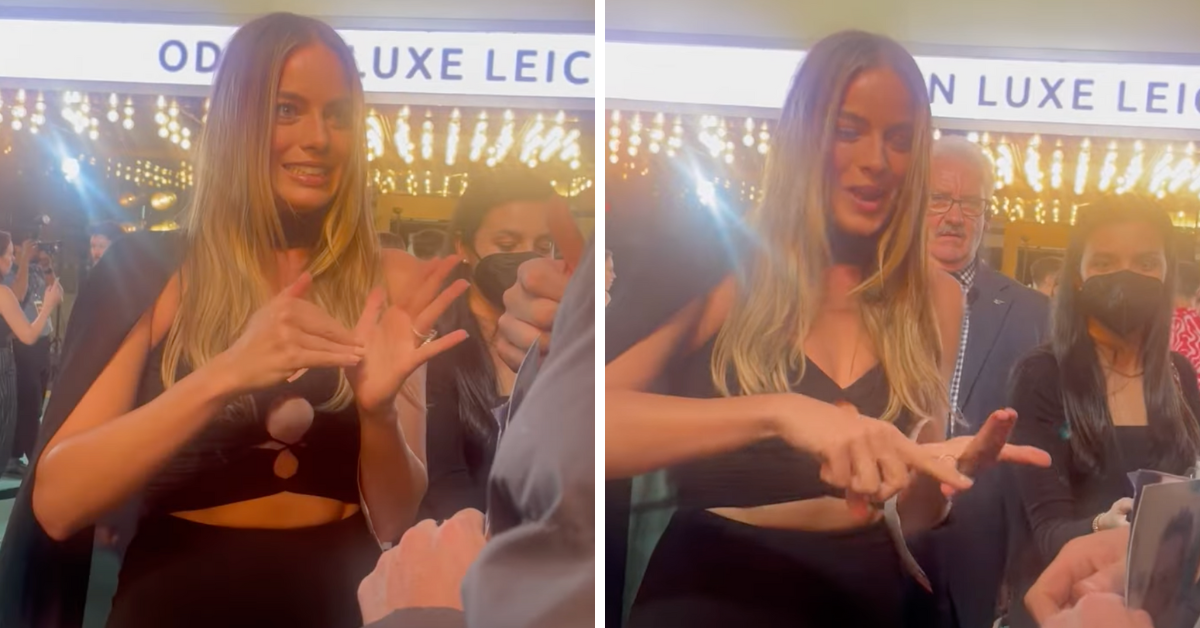 Margot Robbie Was The Ultimate Class Act Stopping For A Deaf Fan And ...