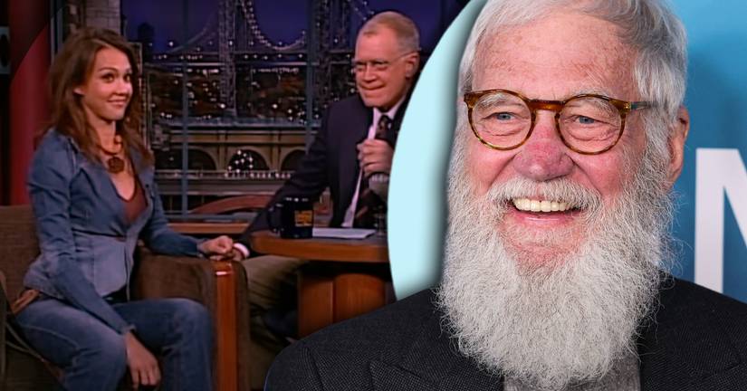 David Letterman Mocked His Audience After They Heckled Jessica Alba ...