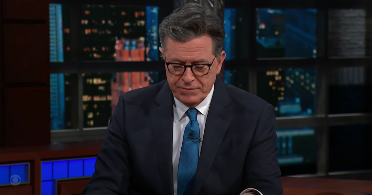 Stephen Colbert Went From Kissing His Guest, To On The Verge Of Tears ...