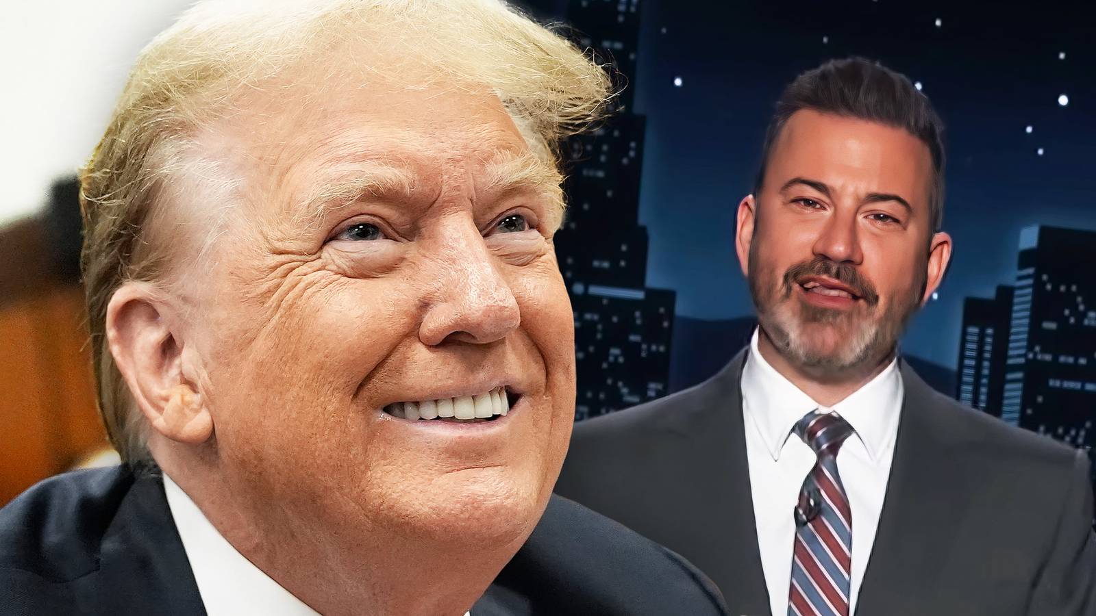Donald Trump Laughed As Jimmy Kimmel Bashed Him To His Face With A Fake ...