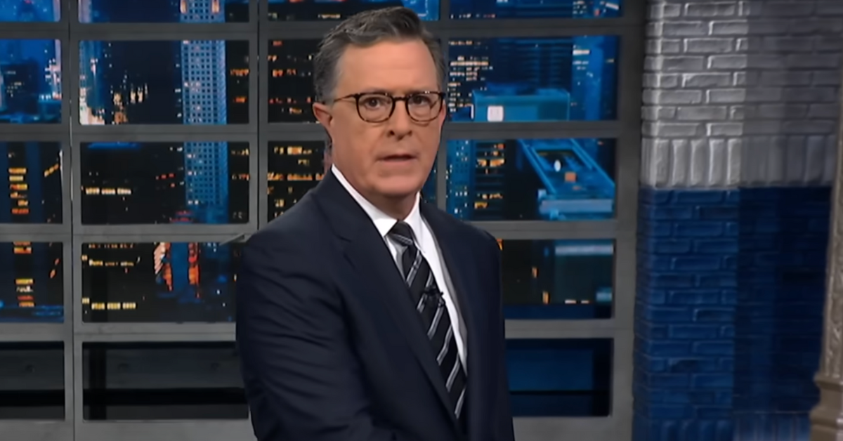 Stephen Colbert's Guest Wisely Canceled At The Last Minute, Avoiding A ...